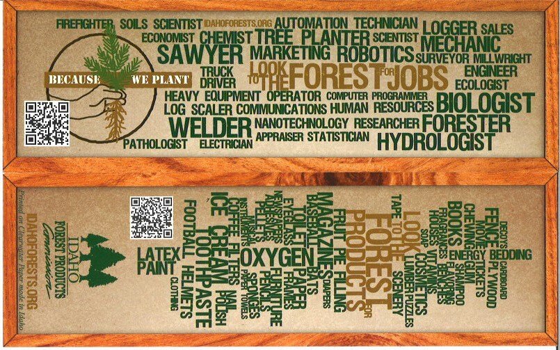 Bookmark. Two-sided: Forest Jobs and Forest Products. · Idaho Forests ...